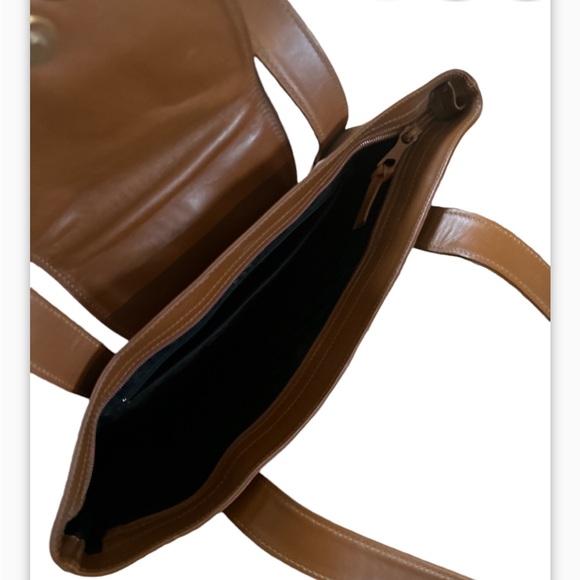 Movado | Bags | Movado Brown Leather Shoulder Bag 6x11x3 | Poshmark
